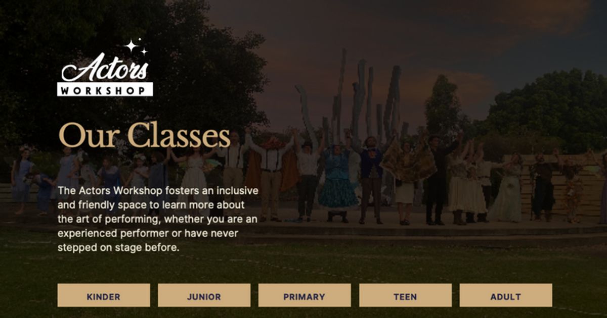 Classes - Actors Workshop